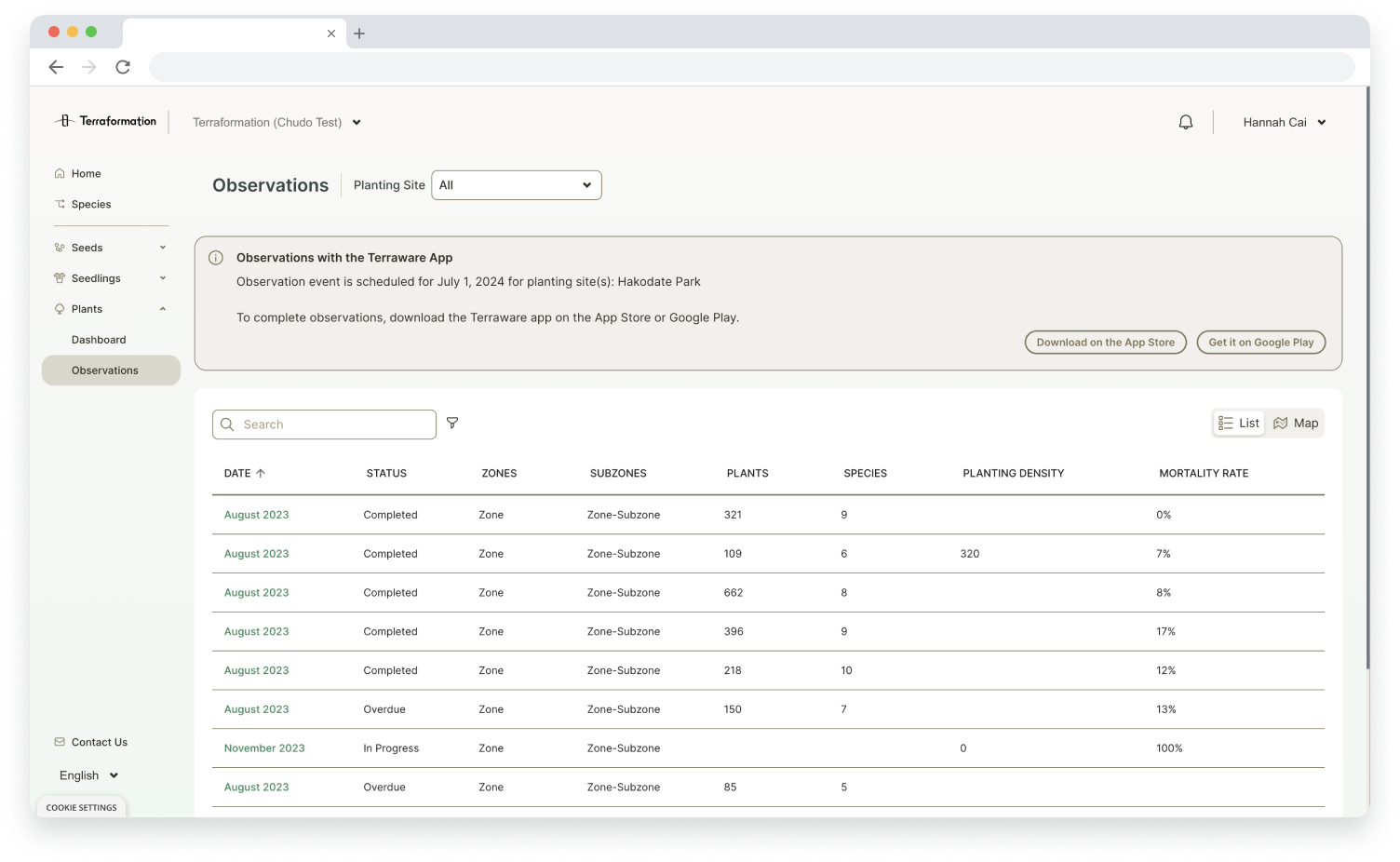 Plant Monitoring Best Practices with Terraware – Knowledge Base